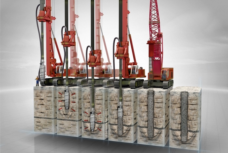Rotary Displacement Piling (Screwsol) | Rotary Piling - Bachy Soletanche