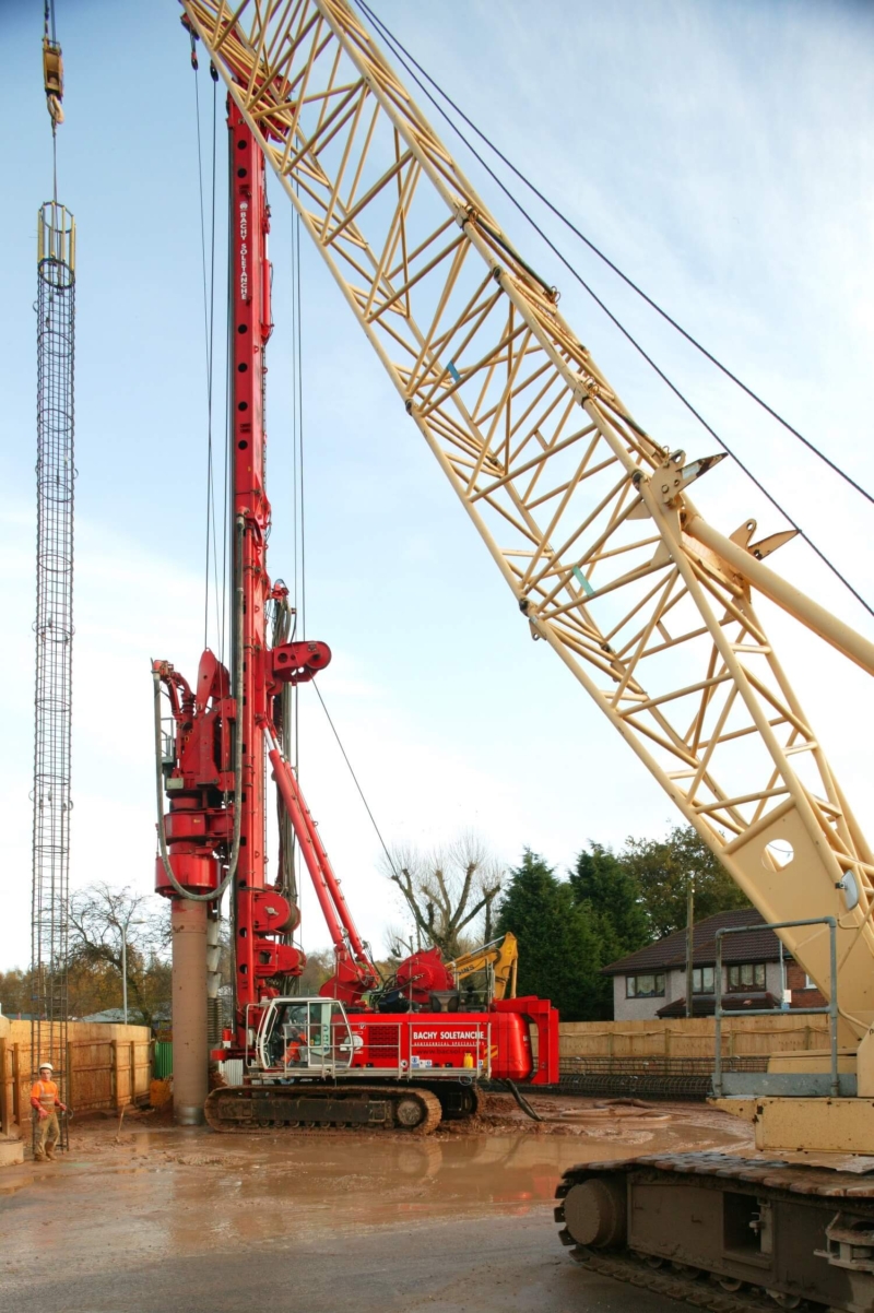 Cased Secant Piling (Cased CFA) - Bachy Soletanche